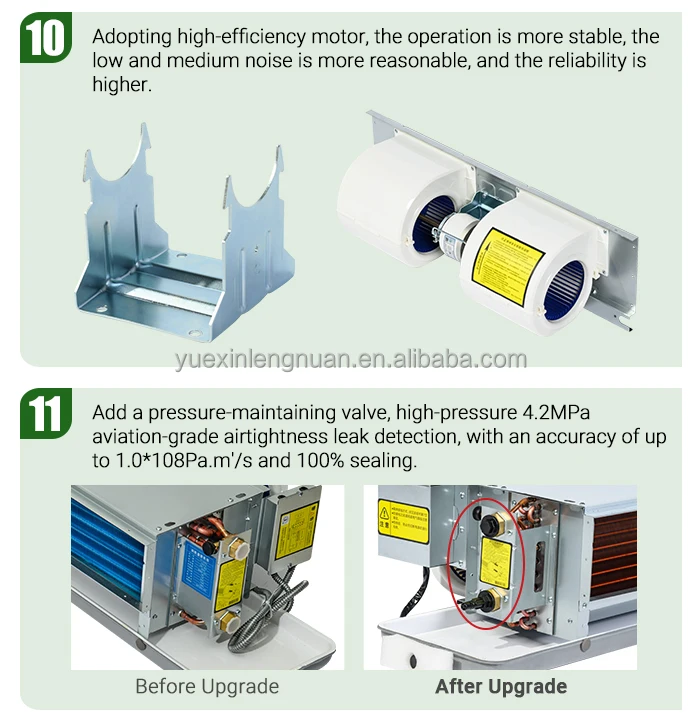 2-Pipe/4-Pipe Chilled Water Fan Coil Ducted Concealed Ceiling FCU for ...