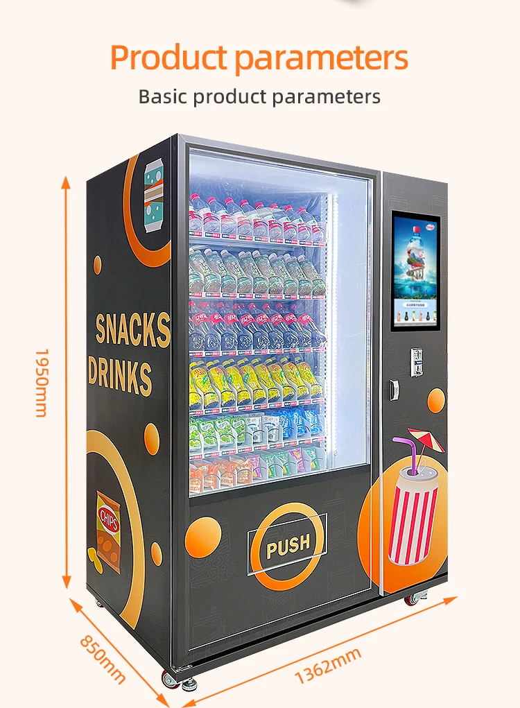 Fundord Refrigerated Drink Vending Machines Combo Snack Vending Machine ...