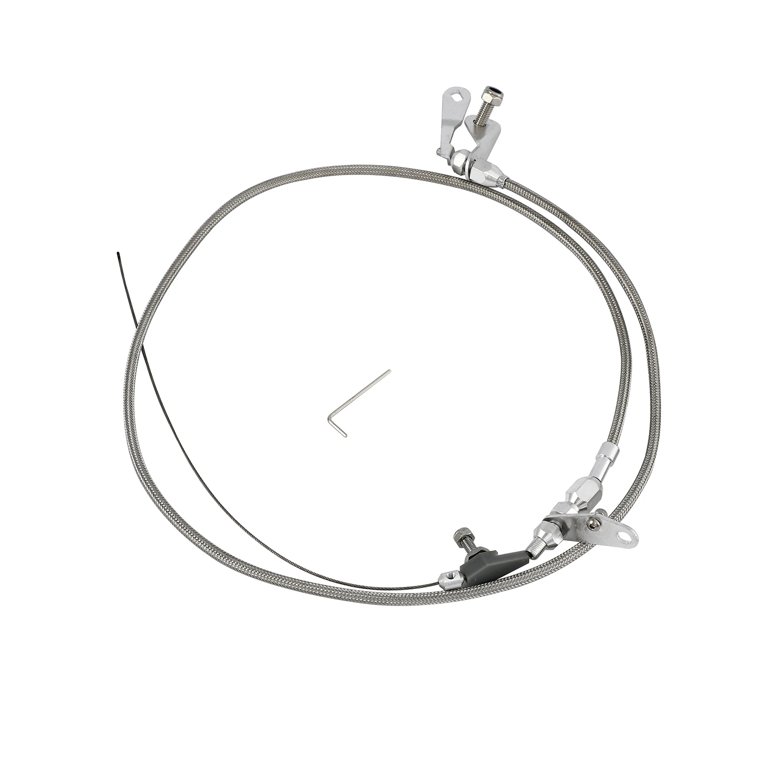 Stainless Braided Kick Down Cable For Ford C6 Trans C-6 Braided ...