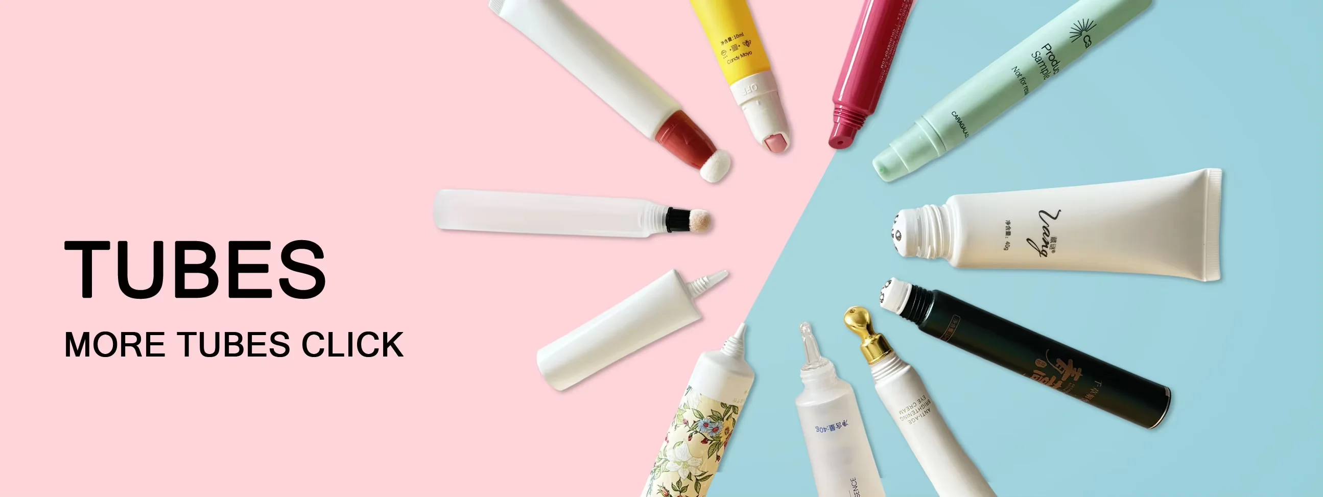 D19 Eye Cream Tubes - Customizable Plastic with Alloy Applicator