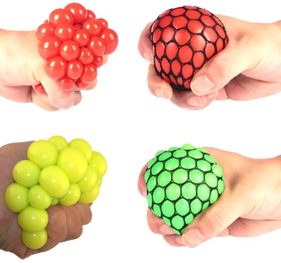 Mesh Squish Ball With Water Internal Pressure Relief Toy Anti-stress ...