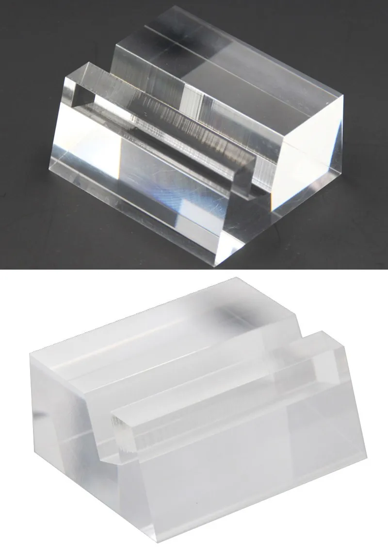 Customized Size Shape Acrylic Base Display Stand With Bevelled Edges ...