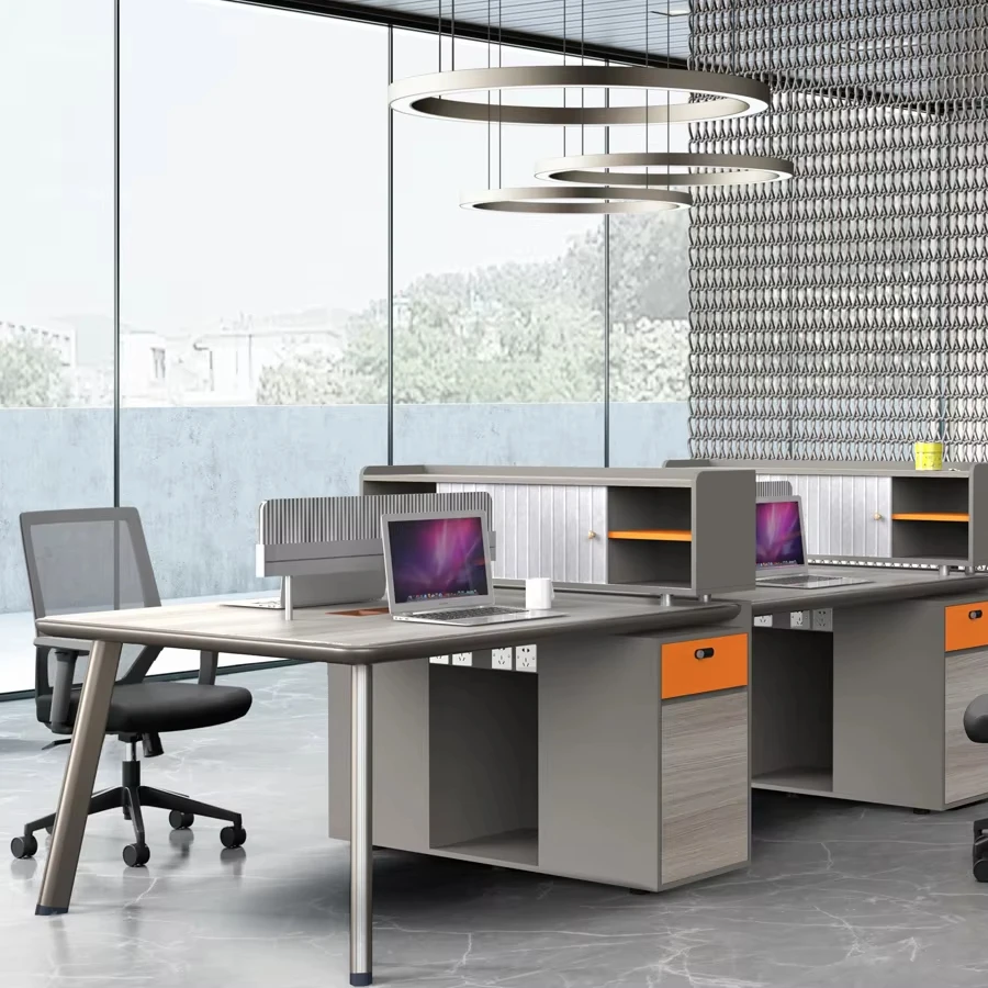 Mdf Executive Modular Cubicle Office Partitions Staff Working Furniture ...