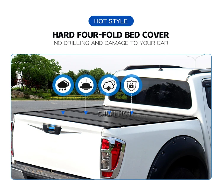 Dmax Hard Aluminum Tonneau Cover Pickup Truck Cover Navara for ISUZU ...