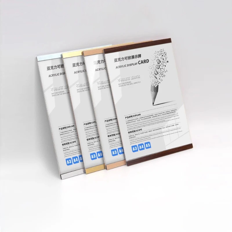 A3 A4 Acrylic Poster Stand Teacher Introduction Display Stand Wall ...