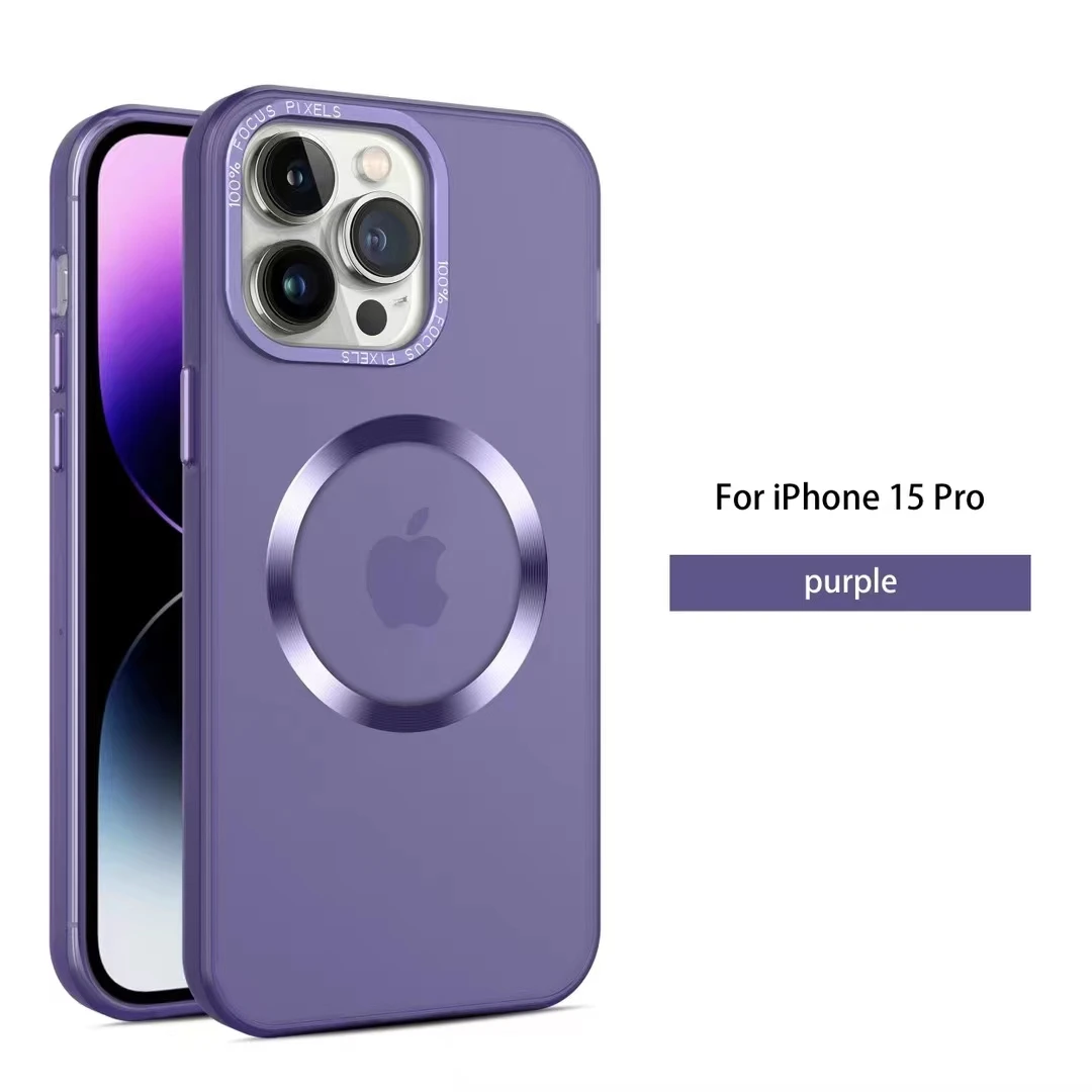 Magnetic Wireless Charging Back Cover Cell Phone Cases For Iphone 15 14 ...