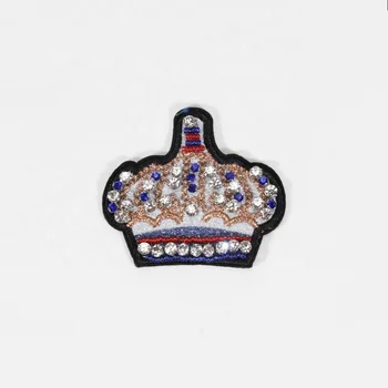 Beautiful Crown Shape Beaded Crystal Patches - Buy Crown Patches,Beaded ...