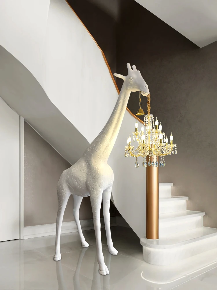 Sanxiang Large Artistic Giraffe Sculpture Decoration Floor Light ...