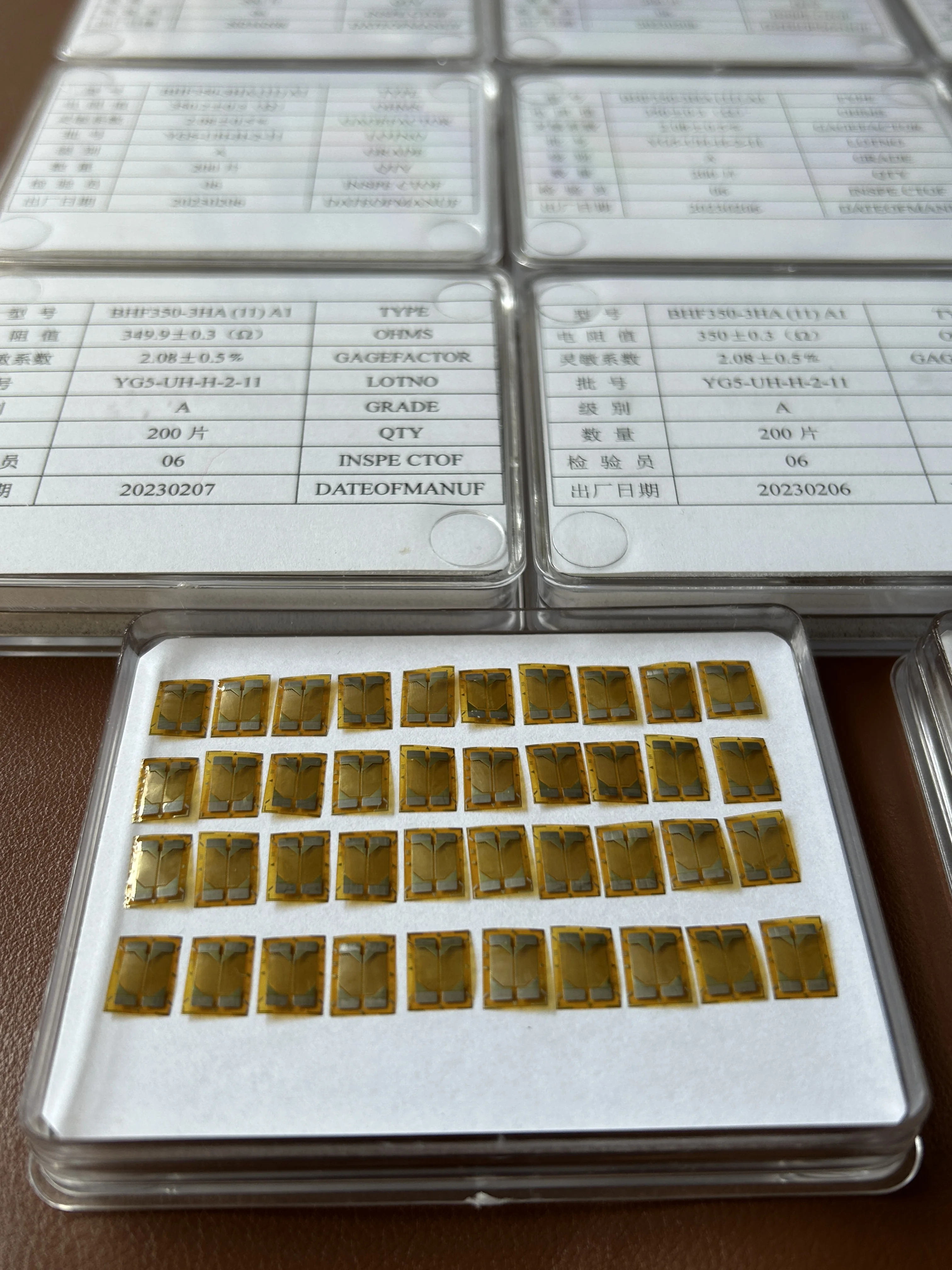 Foil Strain Gauge - Dual Parallel Single Grid Uniaxial