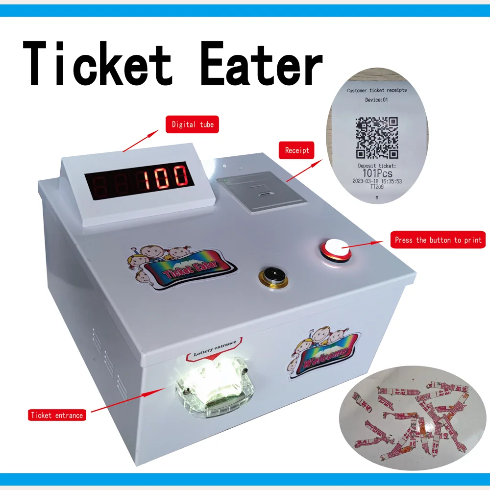 Ticket Eater/ticket Counter for Redemption - Arcade Game Center