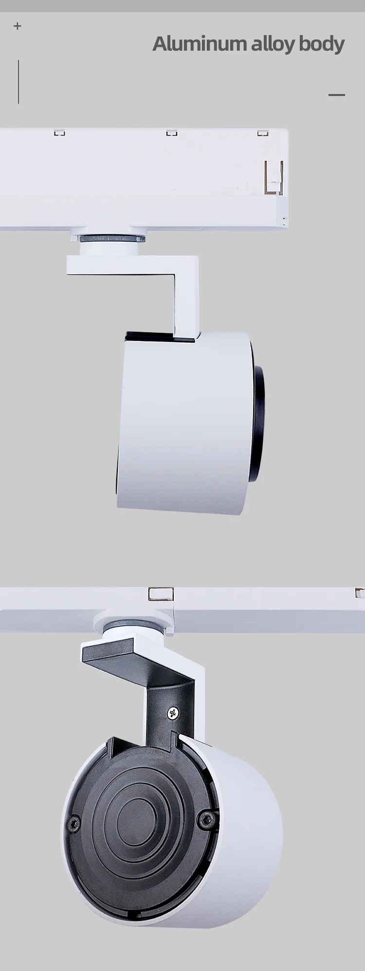 Adjustable Beam Commercial Ceiling Track Rail System Cob Led Track ...