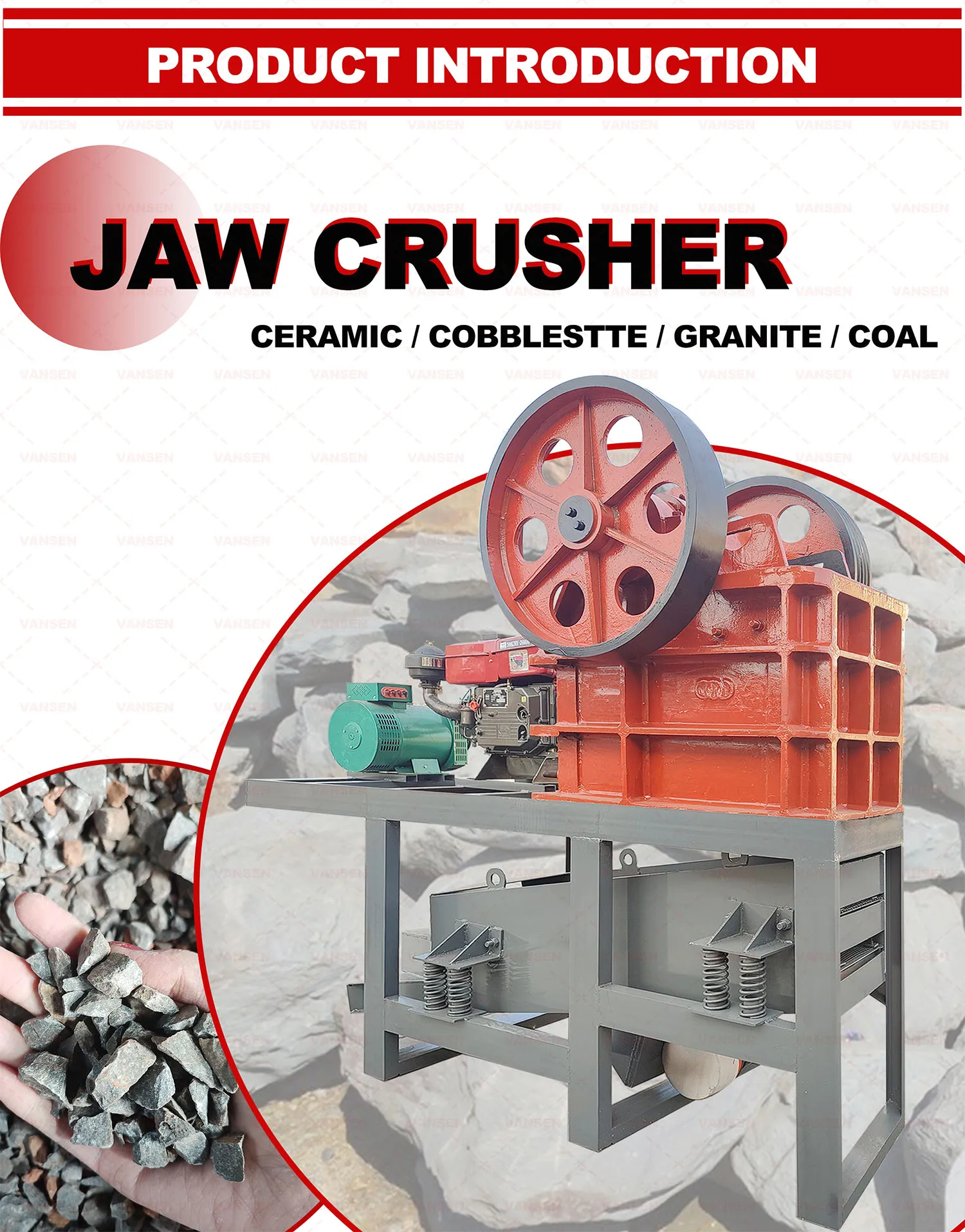 Small Mini Portable Diesel Engine Pe Mobile Iron Gold Ore Granite Stone ...