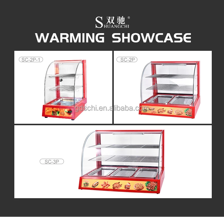 Sc-3p Commercial Warming Showcase Stainless Steel Food Catering ...