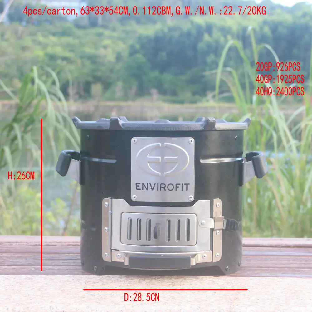 Energy Efficient Charcoal Stainless Steel Stove for Rural Use