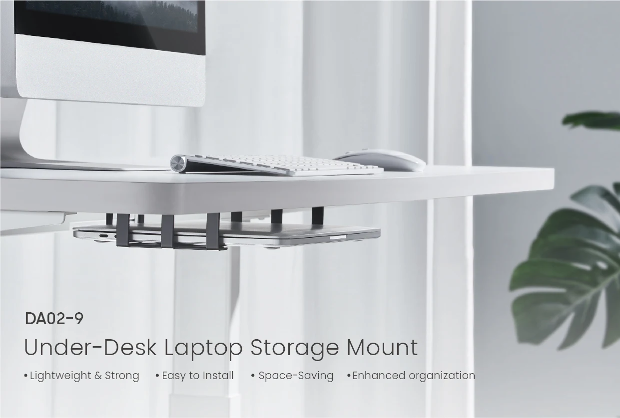 Under desk laptop docking station holder store