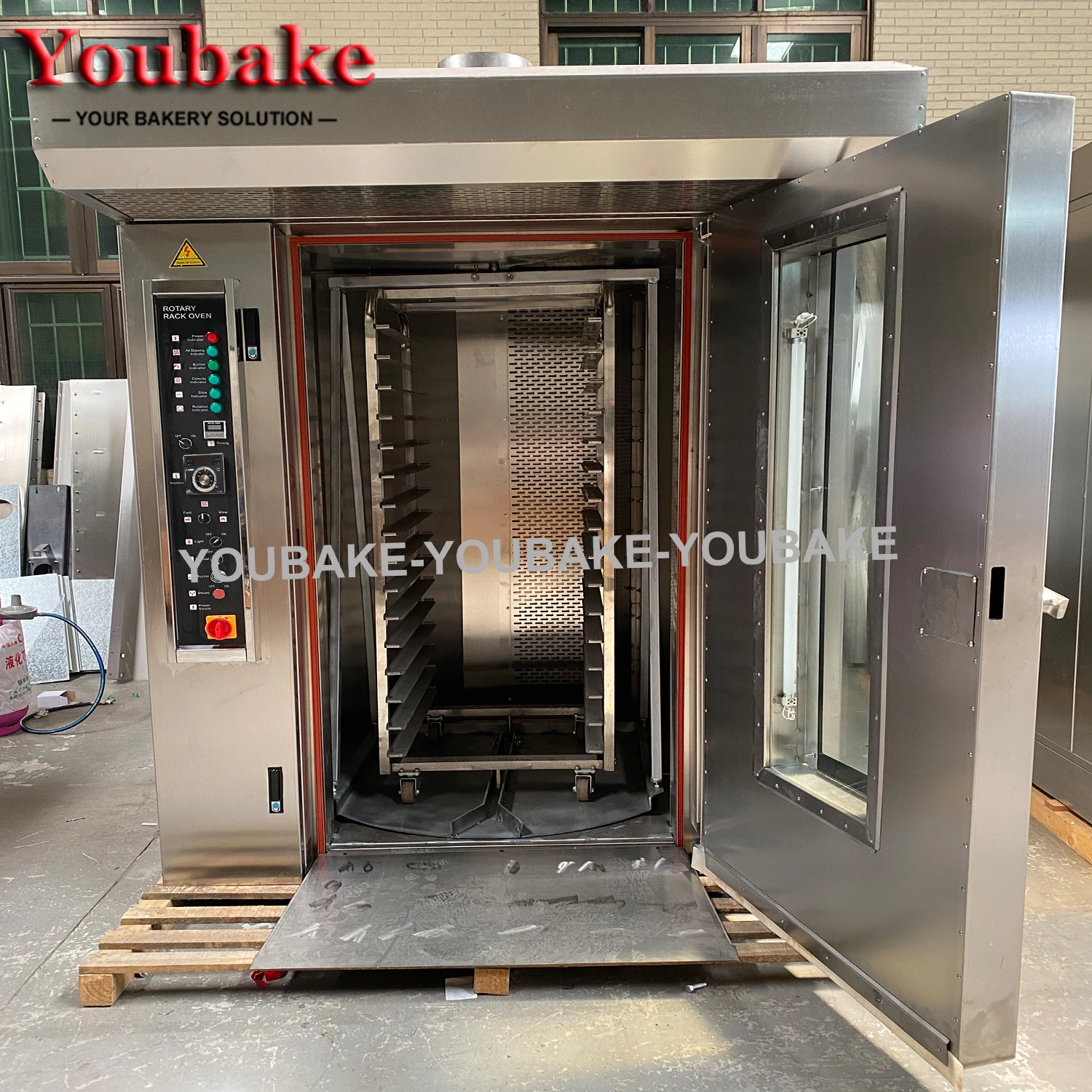 Industrial Bakery Rotary Oven Rack Oven with Trolley
