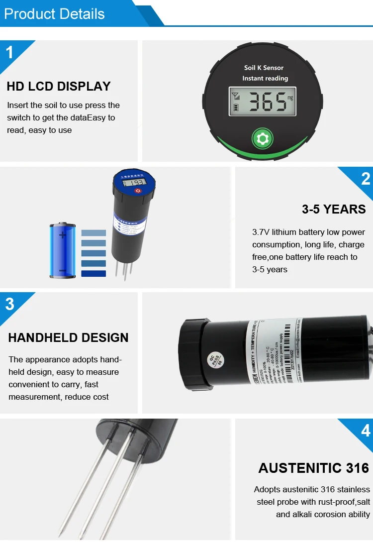 Sensor NPK - 3-Way Soil Nutrient Speedometer for Ph & NPK