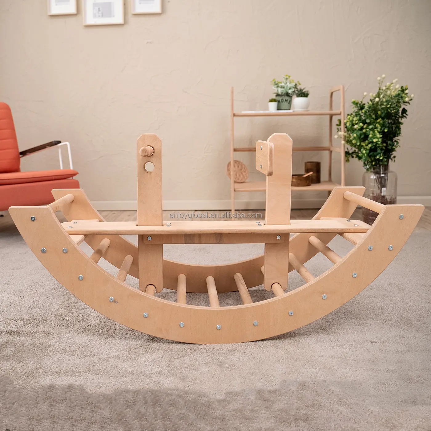 Montessori Furniture Sets - Wooden Rocking Chair Board