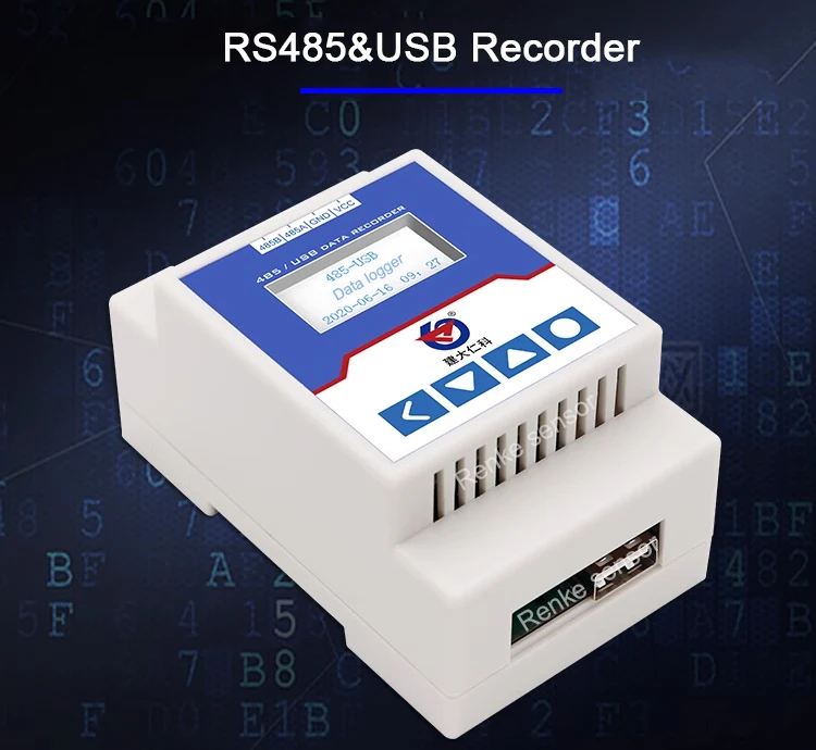RS485-USB Data Logger - Portable 485 & USB Recorder