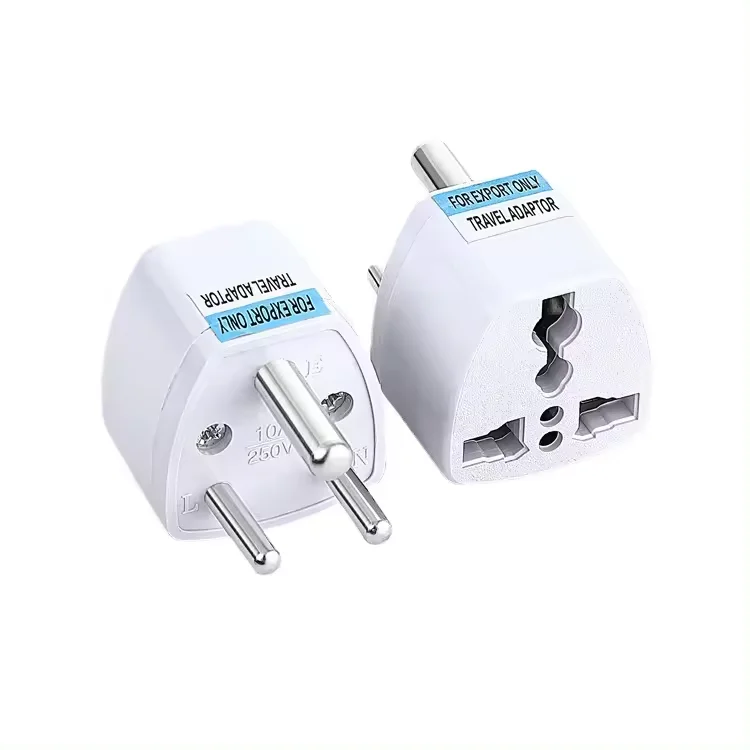 South African Standard 10a 250v Travel Double Adapter Plug Three Pin ...