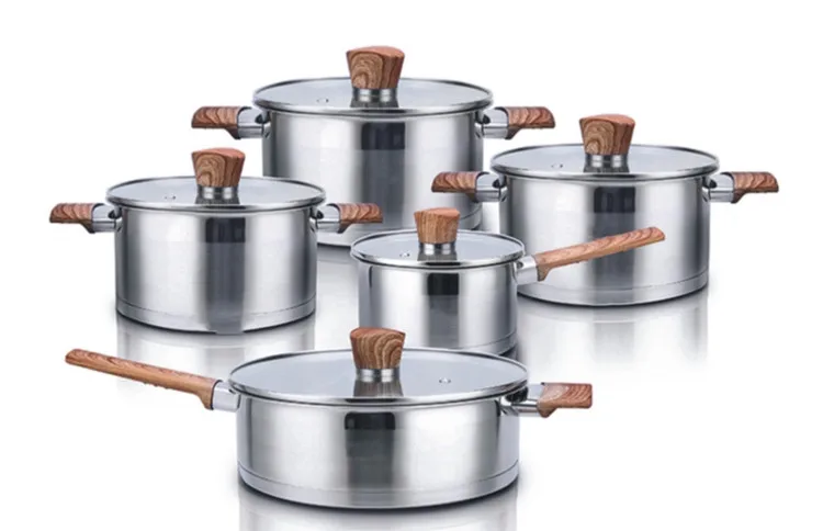 PURE COOK Colored Cooking Pots - Durable Stainless Steel