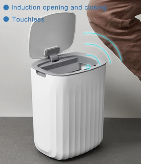 Smart Oval Electric Sensor Bin 10L - Automatic Trash Can
