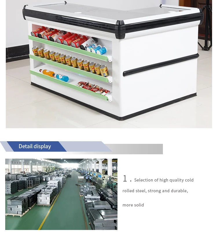 Dragonshelf Supermarket Steel Checkout Counters - Durable & Stylish