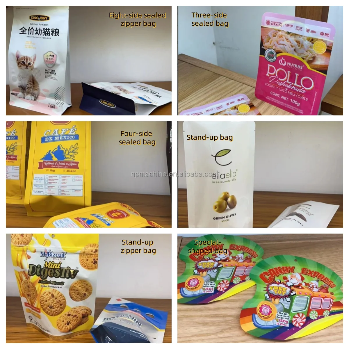 NP Brand Doypack Packing Machine for Powder 1 kg Powder Packing Machine ...