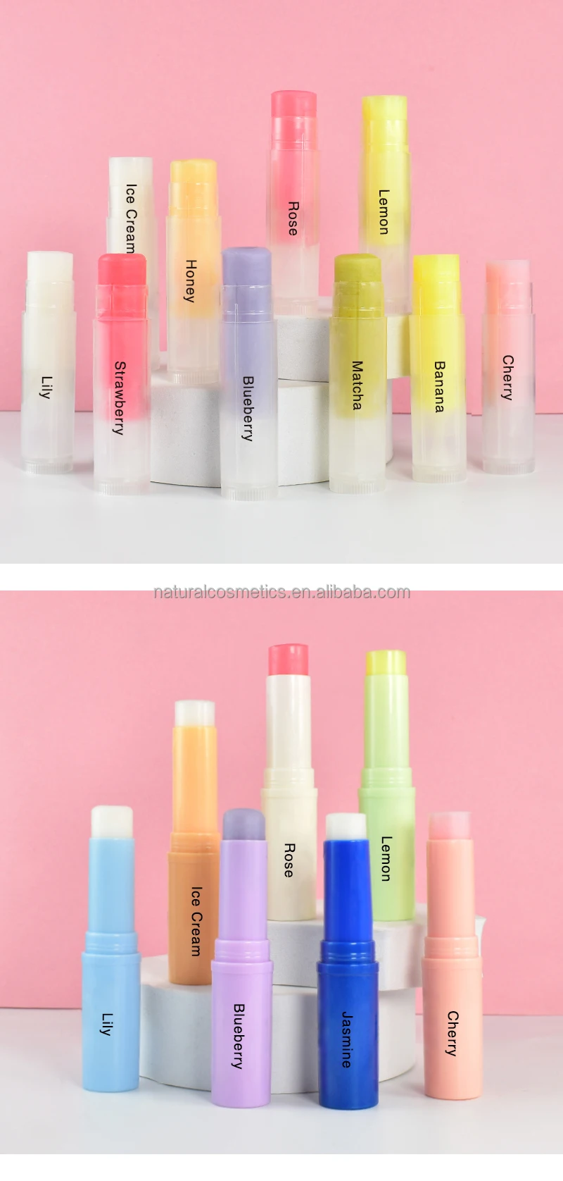 Fruit Flavor Clear Transparent Lip Balm Private Label Lip Balm OEM ...