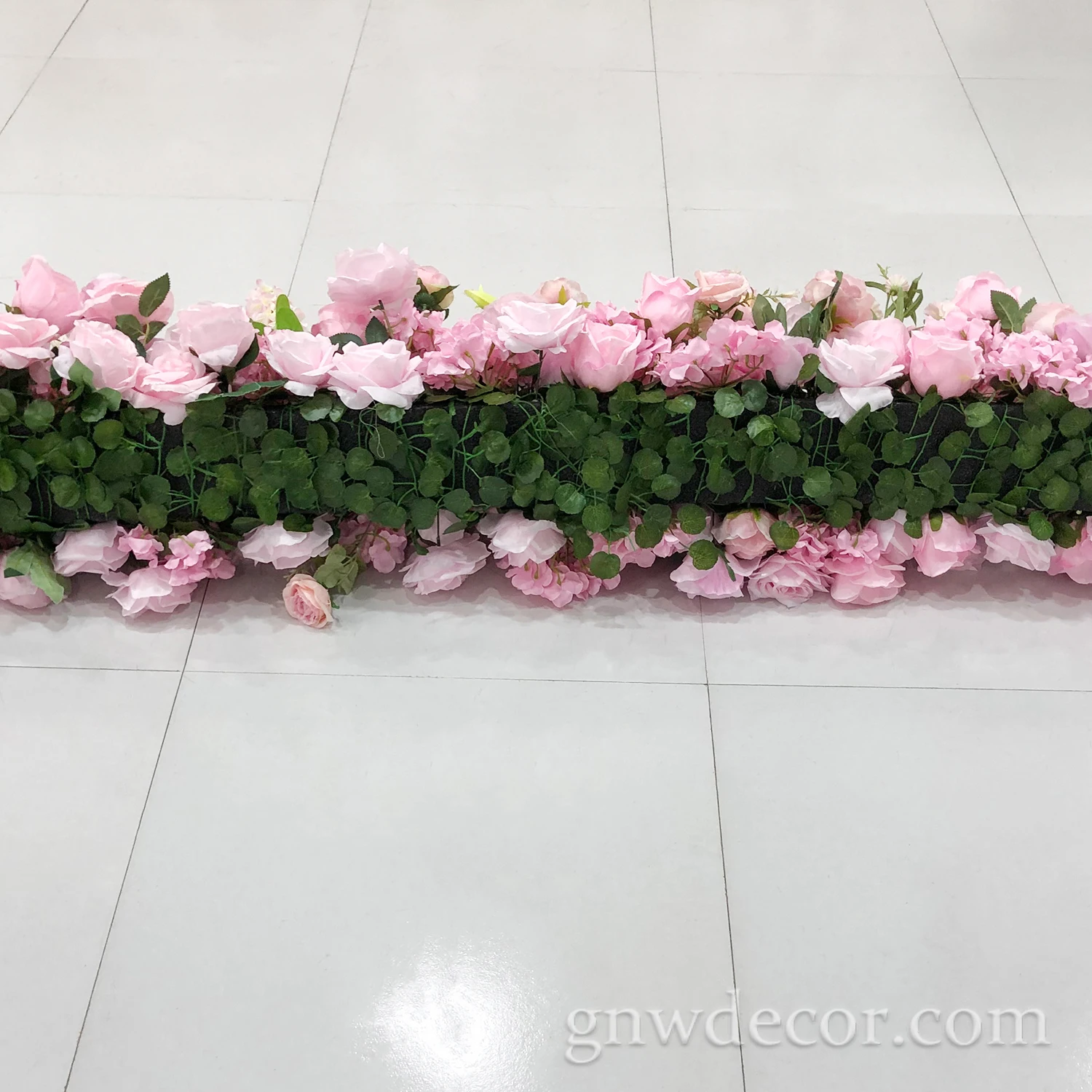 White And Green Color Centerpieces Marriage Greenery Garland Flower ...