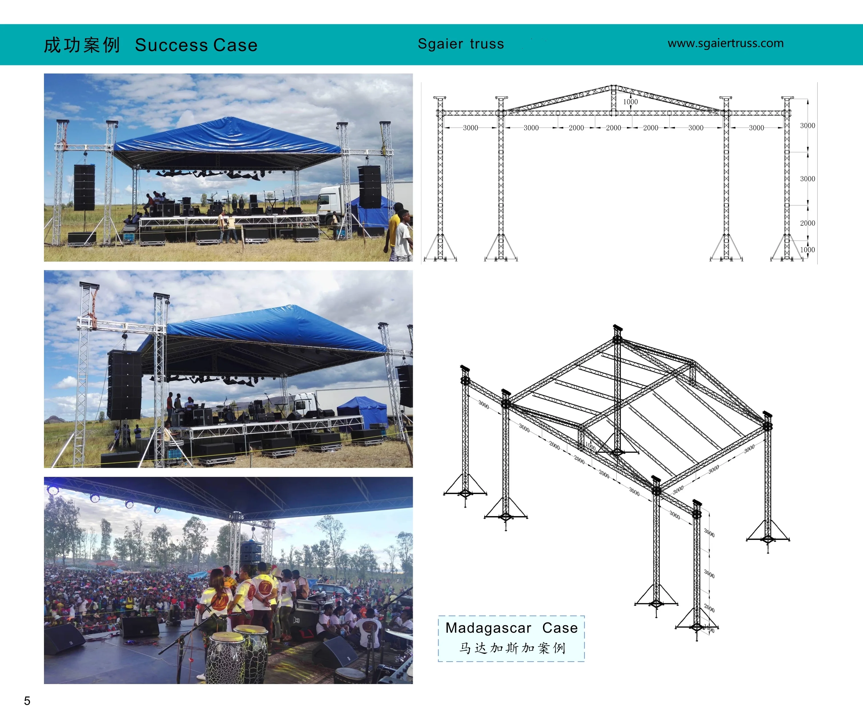 Truss Stage Lighting Truss for Exhibitions Pigot Lighting Stage DJ ...