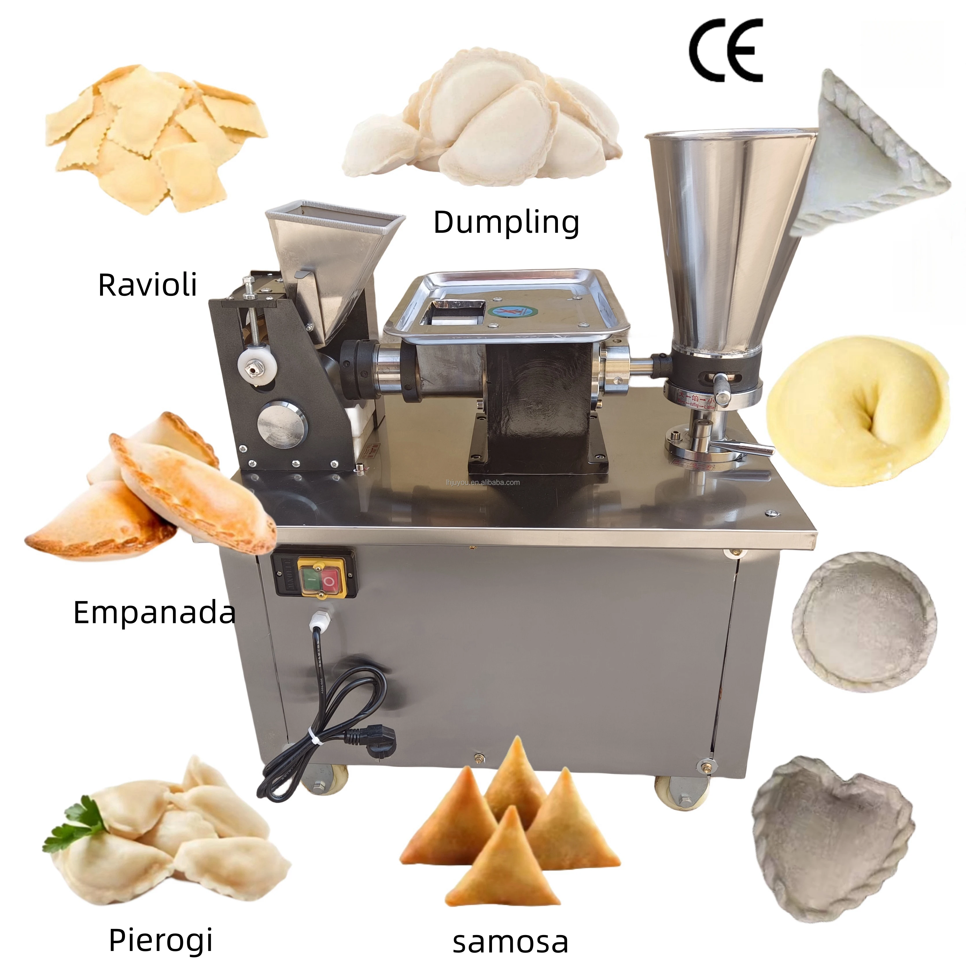 4800pcs/h Automatic Momo Ravioli Folding Machine for Samosa