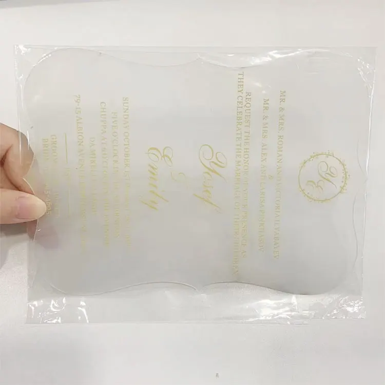 Luxury Customized Eco-Friendly LED Acrylic Wedding Invitation Card ...