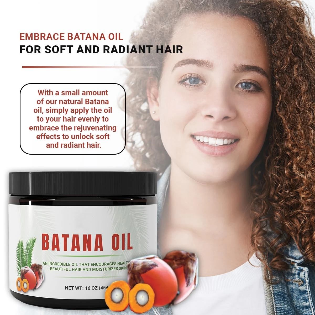 Private Label Pure Raw Batana Oil - Hair Regrowth Solution