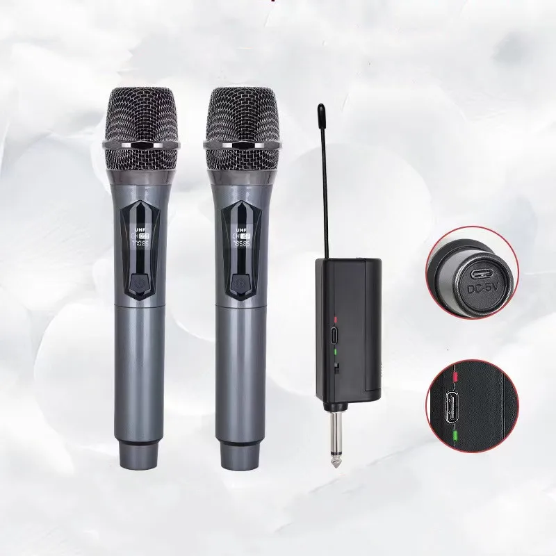 Hot Ktv Microfone Stage Mic Sem Fio Handheld Dynamic Wireless Karaoke ...
