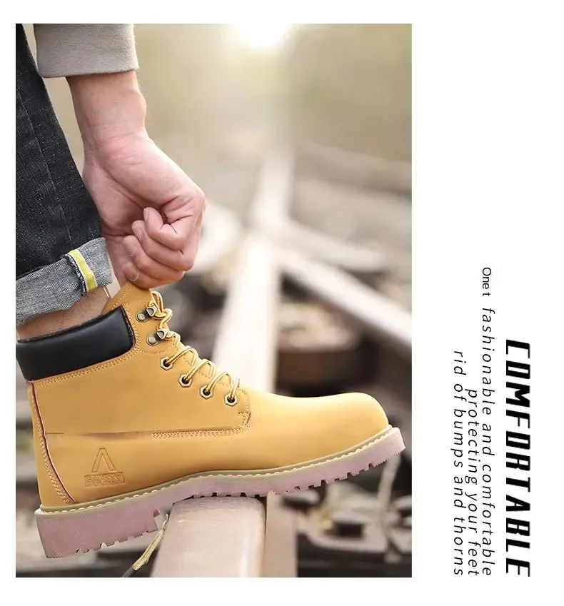 Safety Boot Black Yellow Safety Boot Protective Safety Boot Have Steel ...