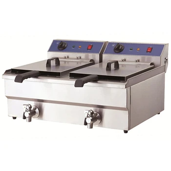 Rtk Kitchen Commercial Snack Fries Machine 2-tank 2-basket Electric ...