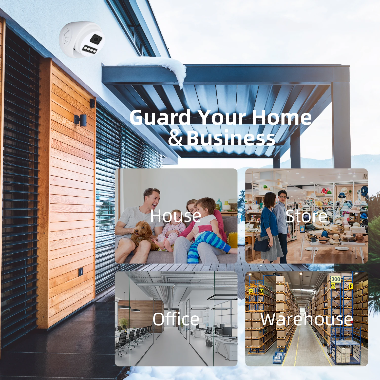 Wesecuu Hd Poe Nvr System H.265 Face Detection Ip Camera 2-way Audio ...