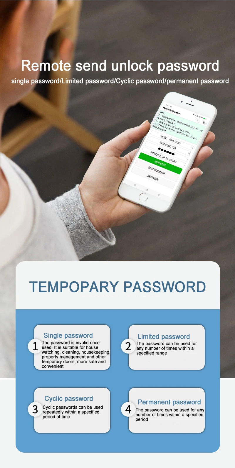 QLEUNG S802 Smart Door Lock - Secure, Convenient, and Smart