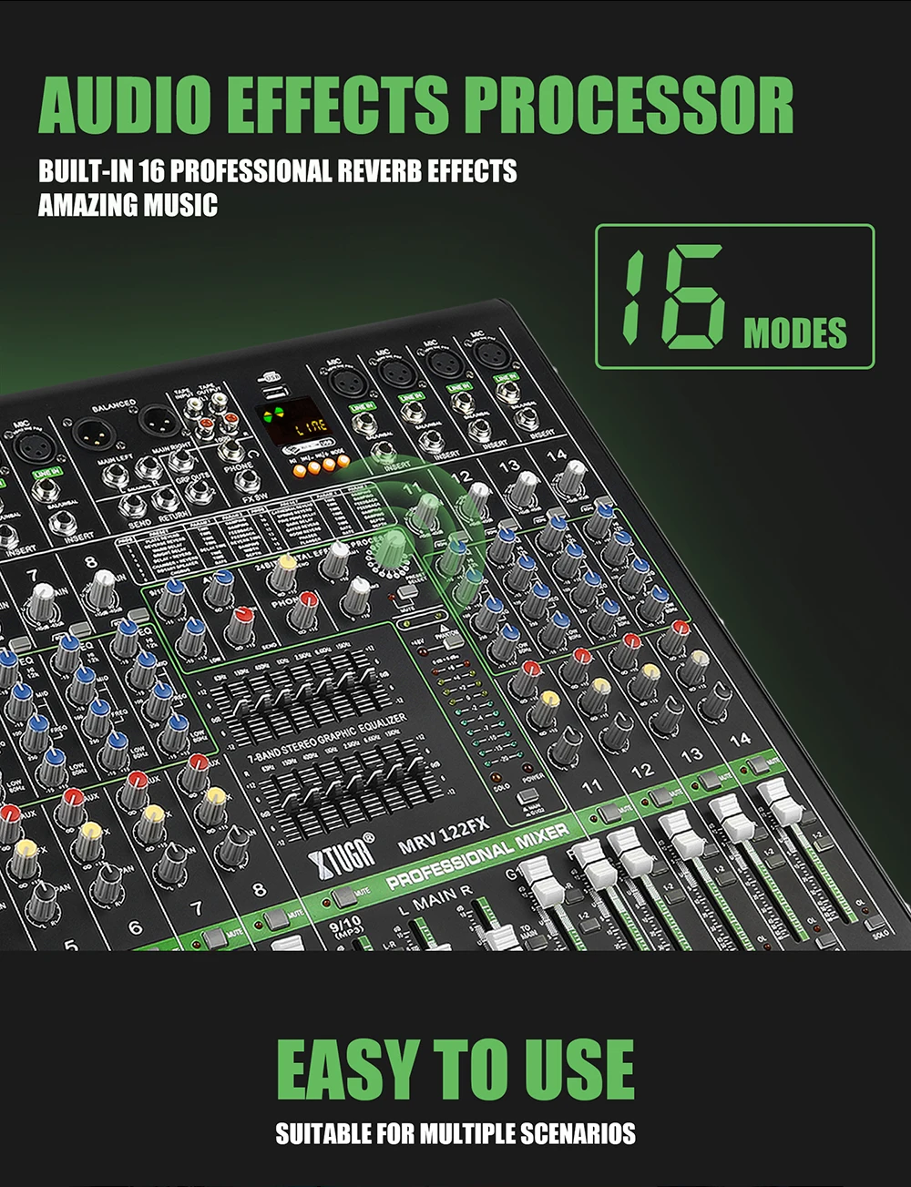 Xtuga 12 Channel Mixer - Professional Audio Mixing Solutions