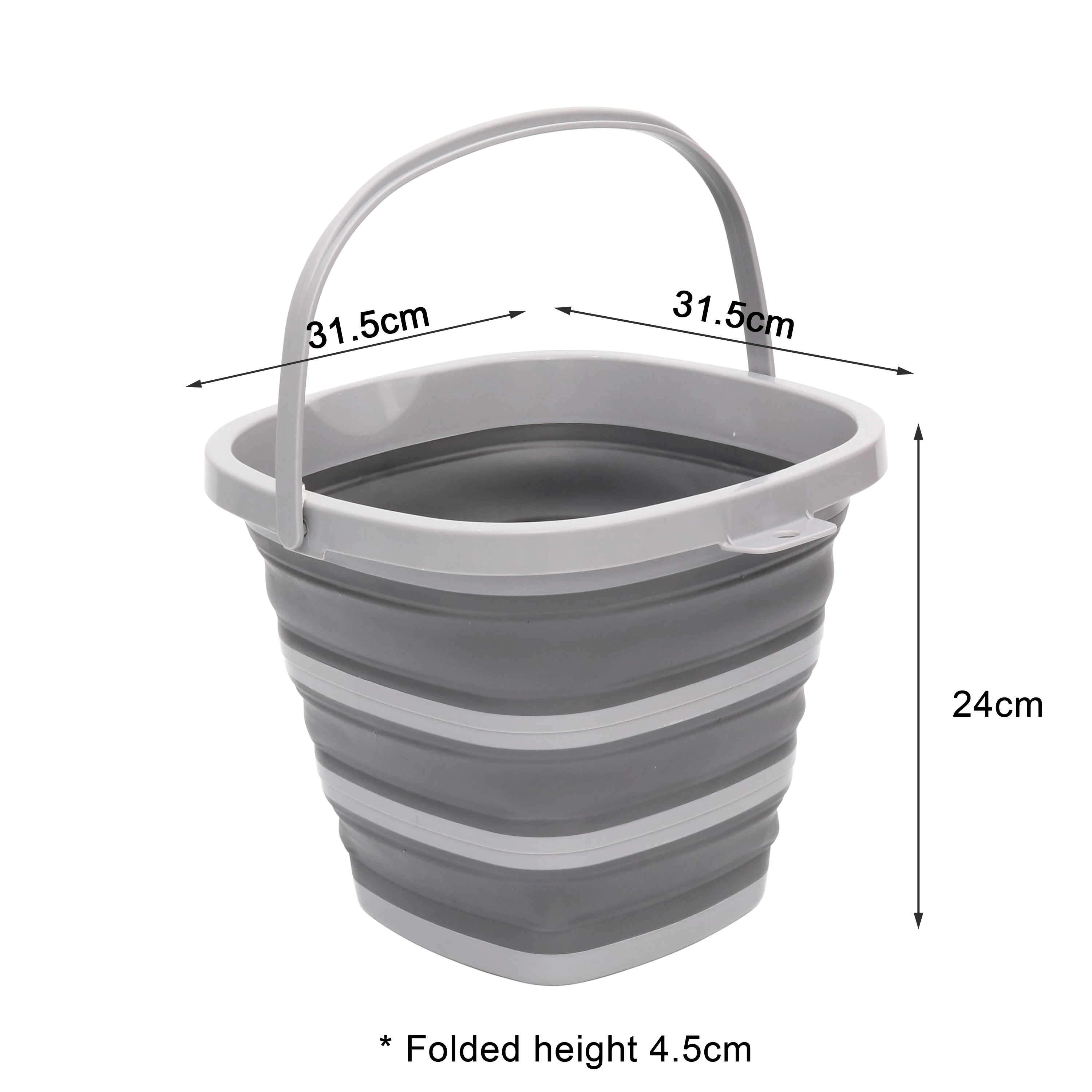 Collapsible Plastic Bucket - Perfect for Camping & Beach