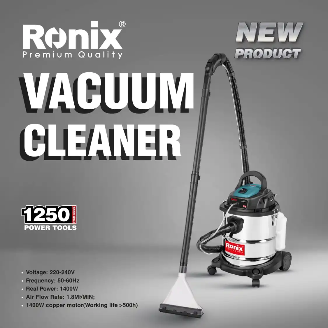 Wholesale Ronix Model 1250 Carpet Vacuum Cleaner 1400w Professional ...