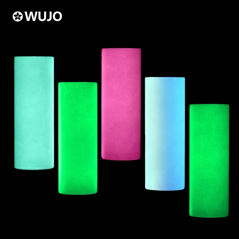 WUJO Customized 20oz Straight Stainless Steel Glow in the Dark ...