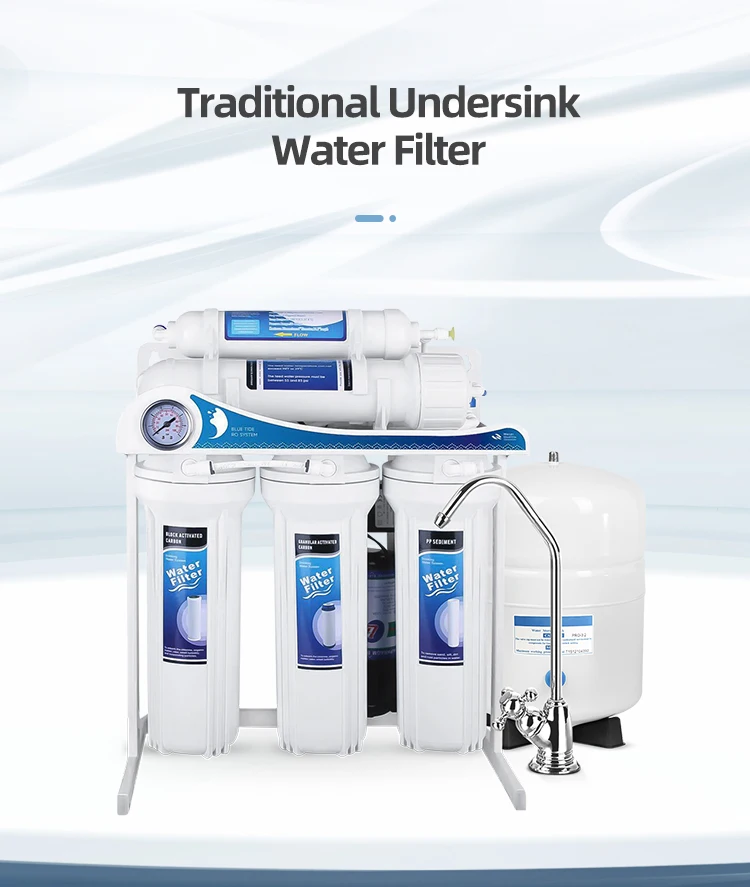 Hidrotek 5 Stage Undersink Water Purifier with Pressure Gauge