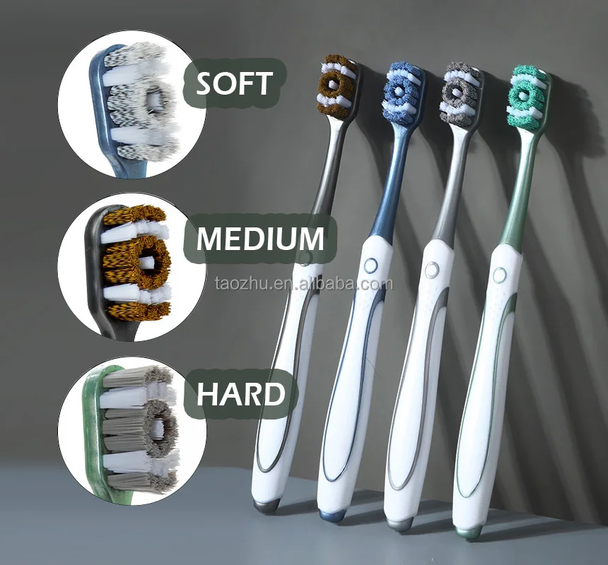 Hair Stiffness Special Bristles Toothbrush - Soft, Medium, Hard