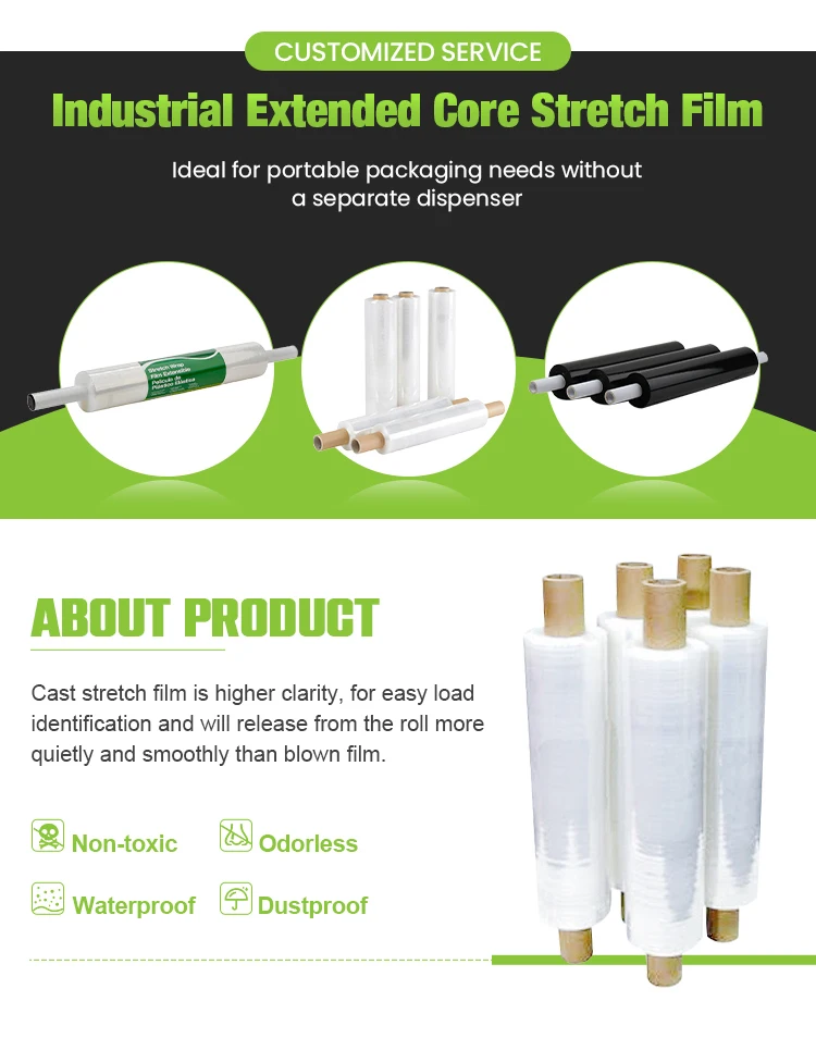 Professional Packaging Stretch Wrap Manual Stretch Film 50 Cm Long ...