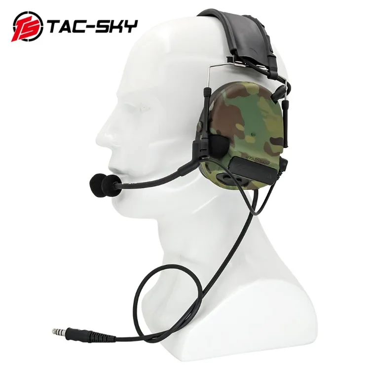 Ts Tac-sky Newest Detachable Headband Multicam Comtac Iii Hearing ...