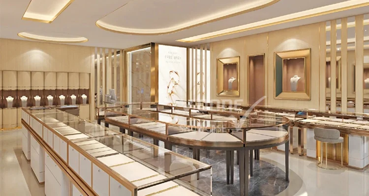 Luxury Jewelry Shop Interior Design - V-Done Display Solutions