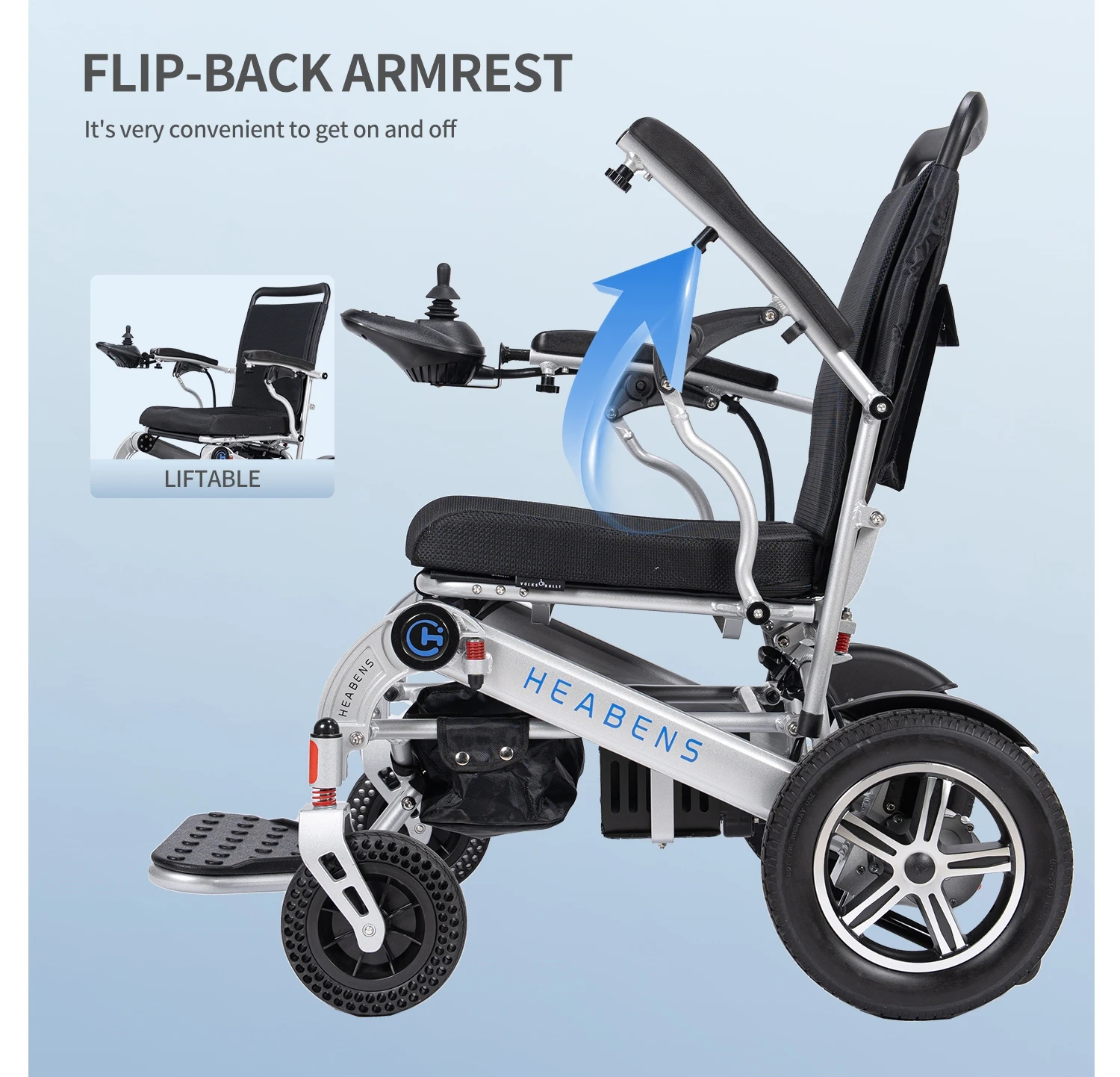 HBS0014 Lightweight Folding Wheelchair - Electric Mobility