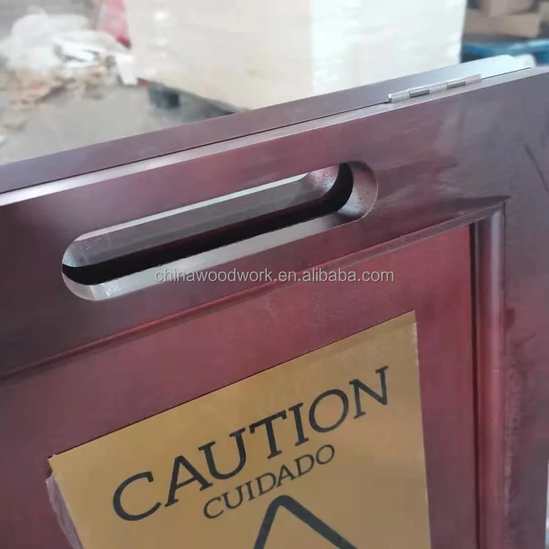 2 Sided Wooden Executive Wet Floor Sign Kitchen Wet Floor Caution Sign ...